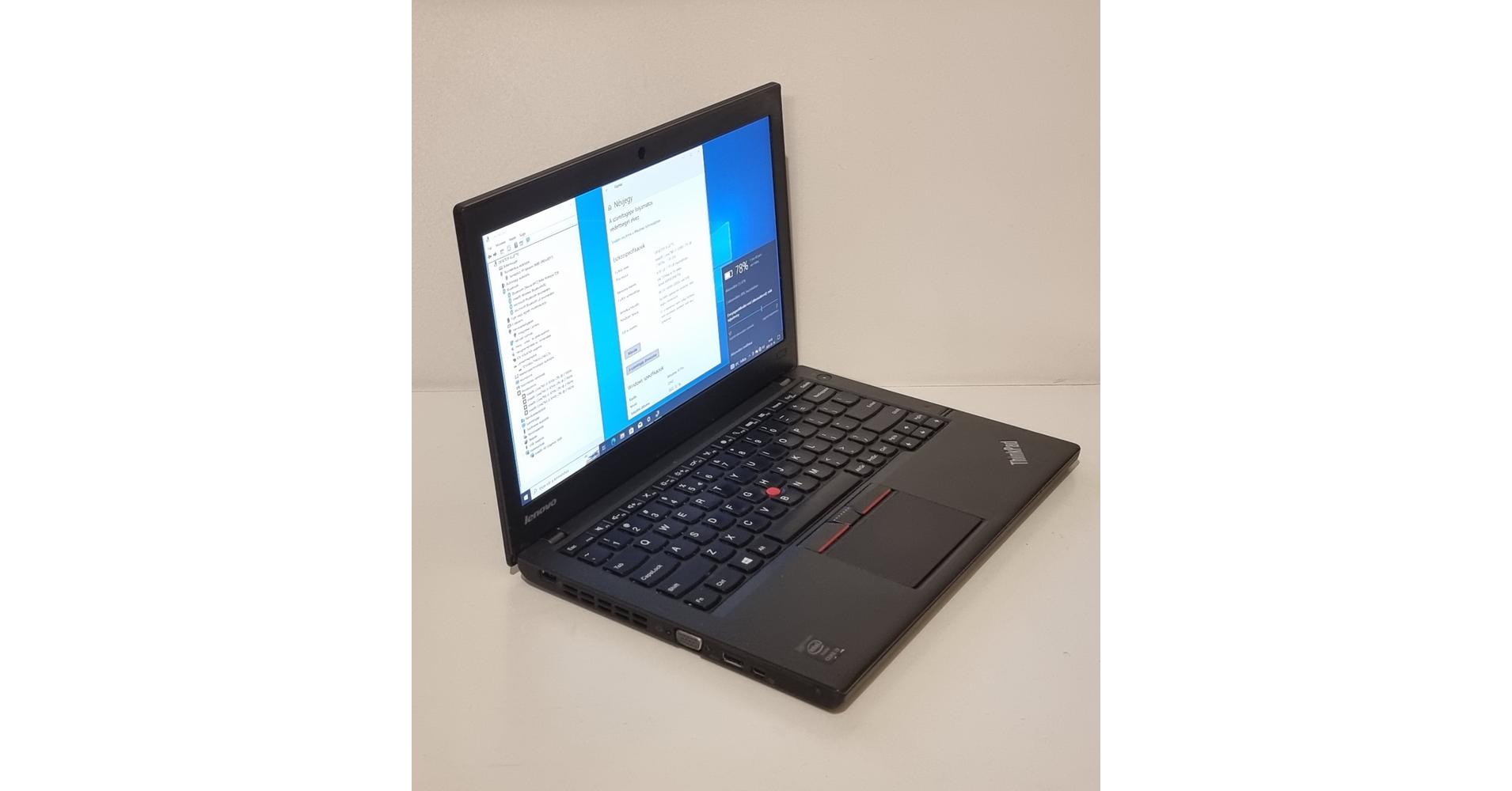 Lenovo Thinkpad X250 Notebook/Laptop, 12,5 FULL HD, Intel® Core™ I3-5010U processzor, 8GB DDR3 ...